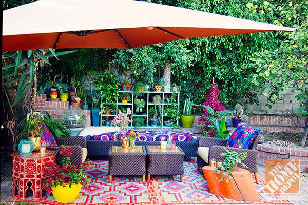 "Boho patios" are this summer's hottest trend. They look absolutely ...