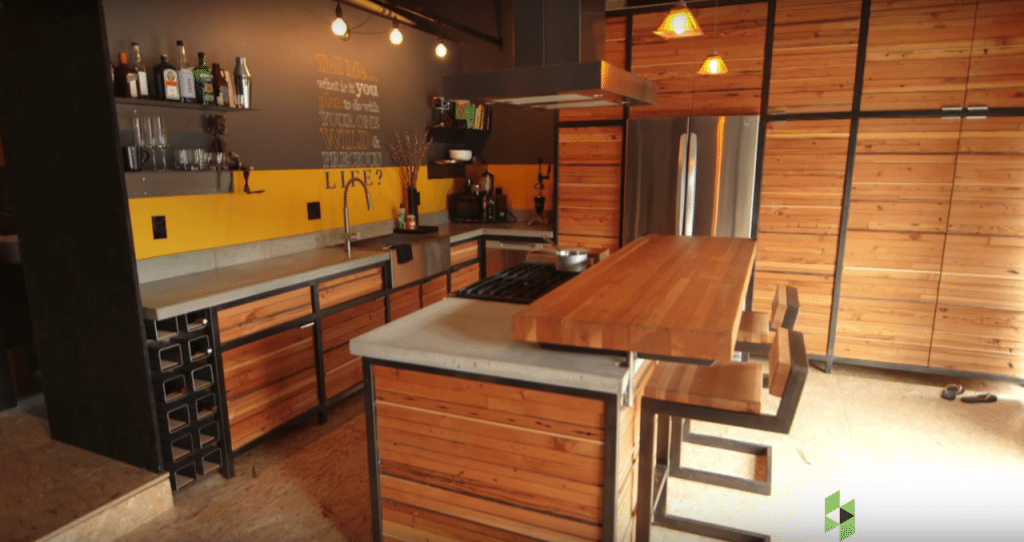 Couple Transforms Their Garage Into A Beautiful Home