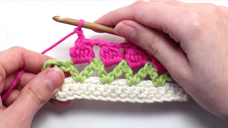 Learn how to crochet a beautiful tulip stitch with this video tutorial