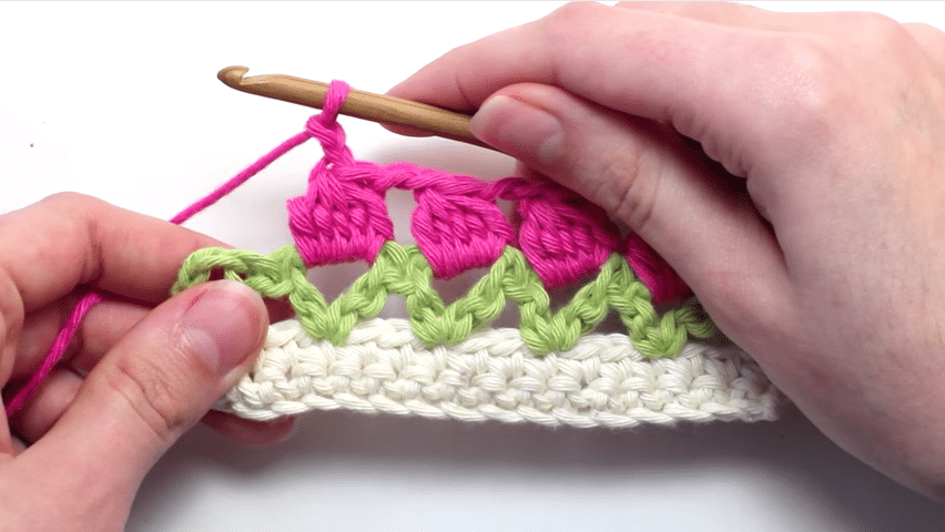 Learn how to crochet a beautiful tulip stitch with this video tutorial