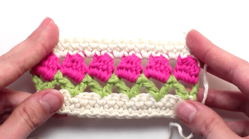 Learn how to crochet a beautiful tulip stitch with this video tutorial