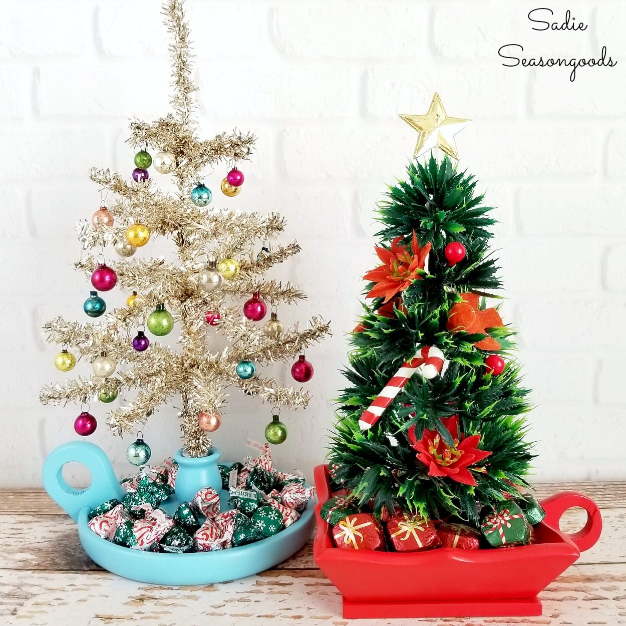 60 Fun And Easy DIY Tabletop Christmas Tree Ideas