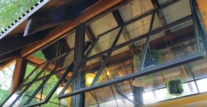 Old train car converted into tiny house from another time