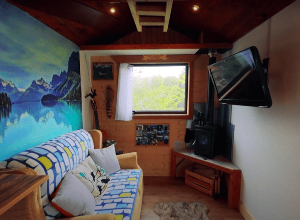 Young Man Gives Tour Of Tiny Home He Built Himself