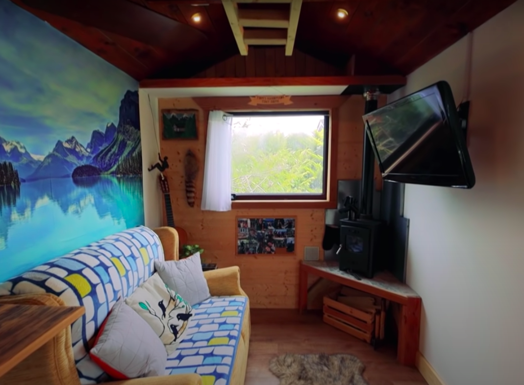 Young Man Gives Tour Of Tiny Home He Built Himself