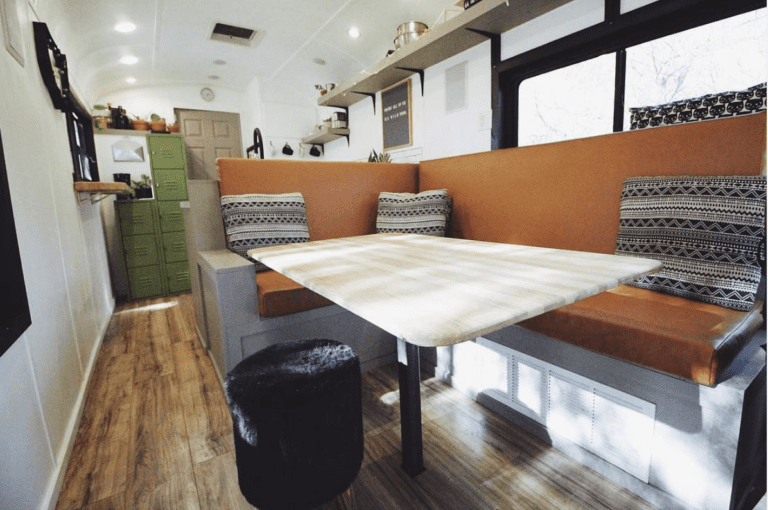 Family Of Five Converts Bus To Live In Full-Time