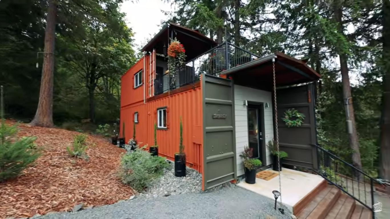 Couple stack 2 shipping containers together & turn it into a gorgeous ...