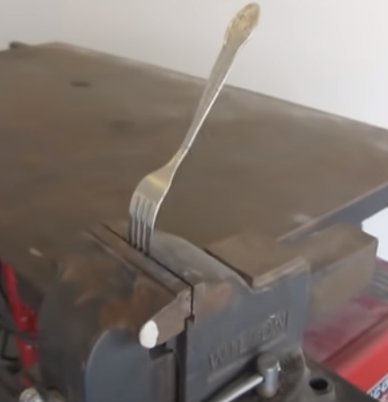 Man Turns Fork Into Door Lock
