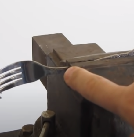 Man Turns Fork Into Door Lock