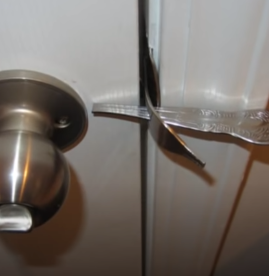 Man Turns Fork Into Door Lock