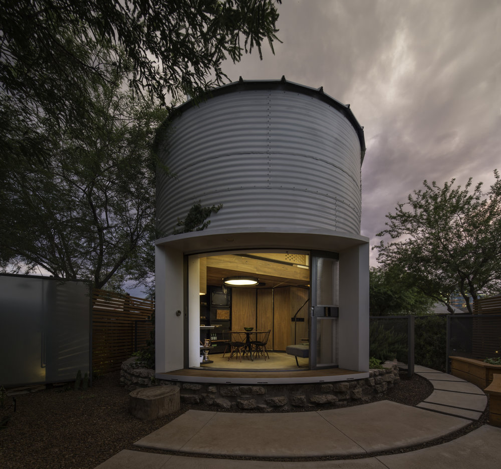 Newlyweds move into a grain silo redesigning the interior to be a ...