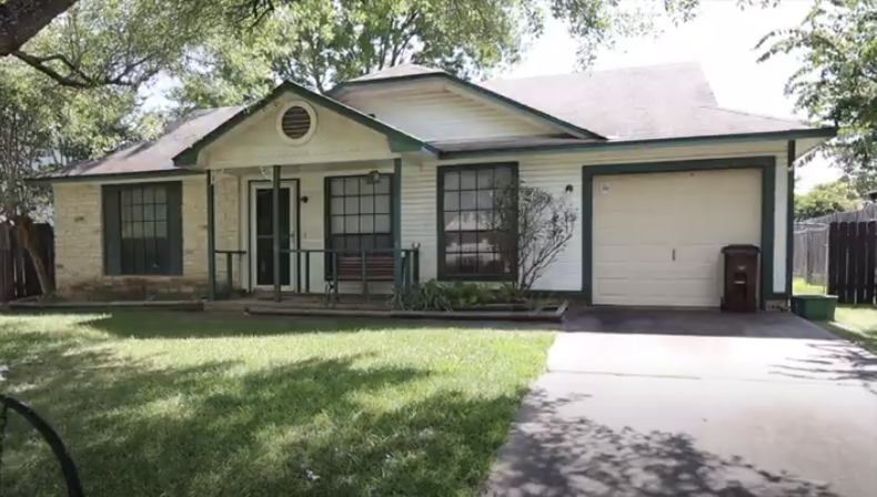 Friends buy dumpy house with popcorn ceilings & dated maroon carpets ...