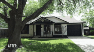 Friends buy dumpy house with popcorn ceilings & dated maroon carpets ...