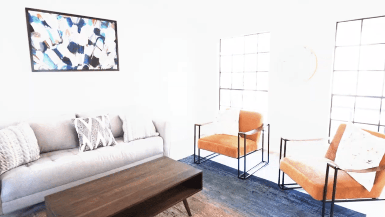 Friends buy dumpy house with popcorn ceilings & dated maroon carpets ...