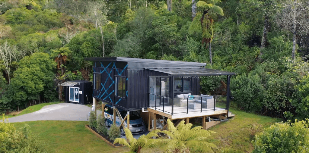 Woman combines 3 shipping containers to build an incredible home with ...