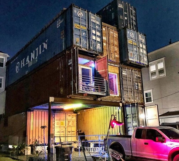 Man upcycles old shipping containers to stack & turn them into his ...