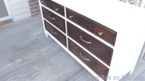 Instead of tossing out beat up dresser woman shows how easy it is to ...