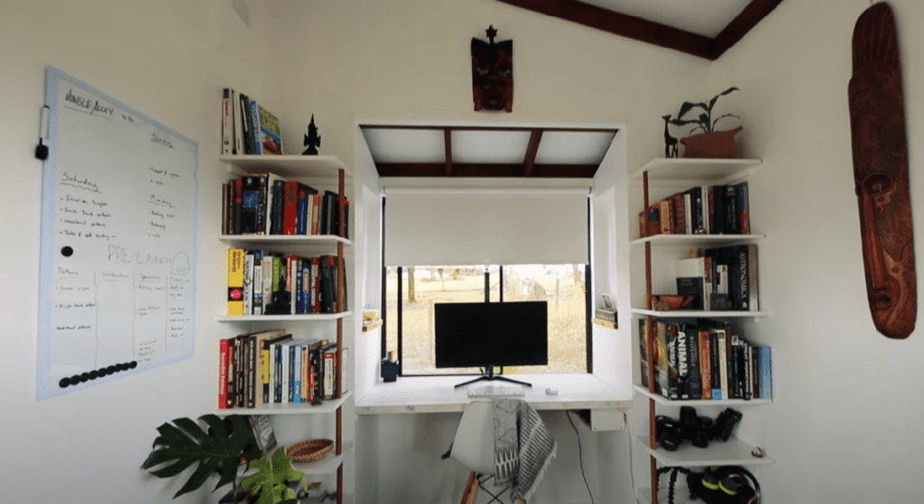 Young couple transform an old caravan trailer into their dream home for ...