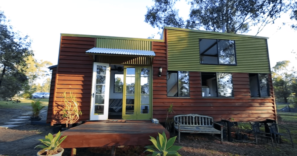 Young couple transform an old caravan trailer into their dream home for ...
