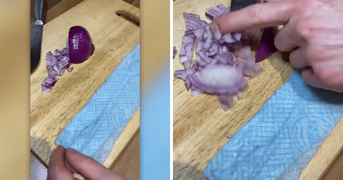 TikTok trend shares how to use paper towel to stop onions from making ...