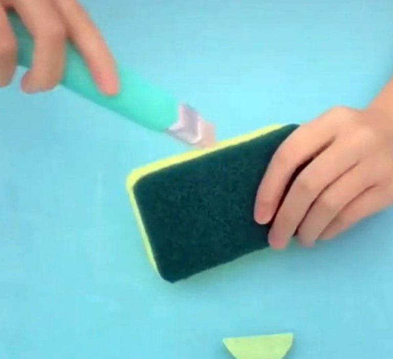 Mom slices up a sponge and shares brilliant cleaning tricks that go viral