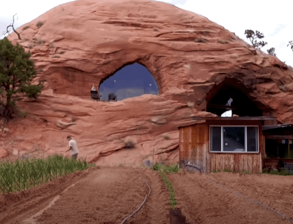 Man turns a massive desert cave into a 5,700 square foot off the grid home
