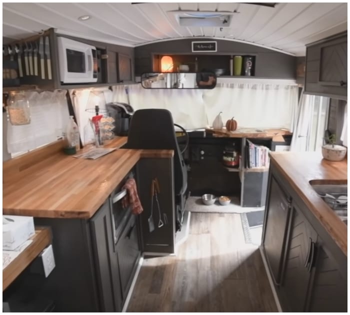 Architecture student spends $10K on bus conversion and the walkthrough ...
