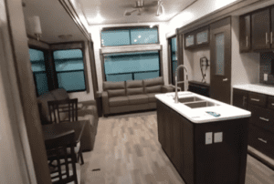 This 2-story travel trailer is like a mansion on wheels