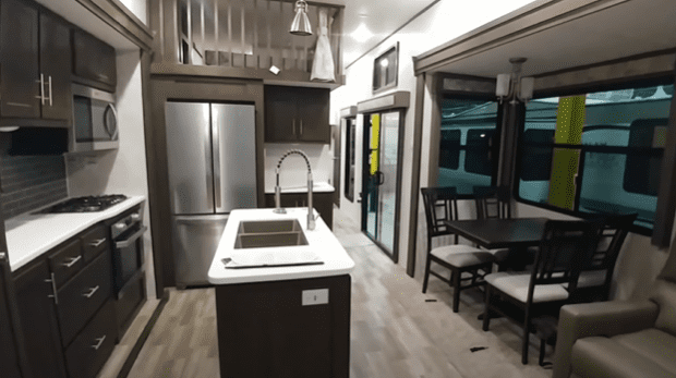 This 2-story travel trailer is like a mansion on wheels