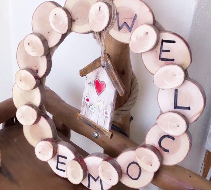 Crafter shows 4 super fun and simple crafts to make with blank wood rounds