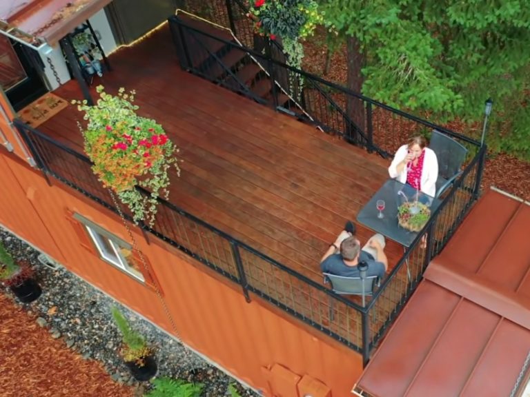 Couple stack 2 shipping containers together & convert them into the ...
