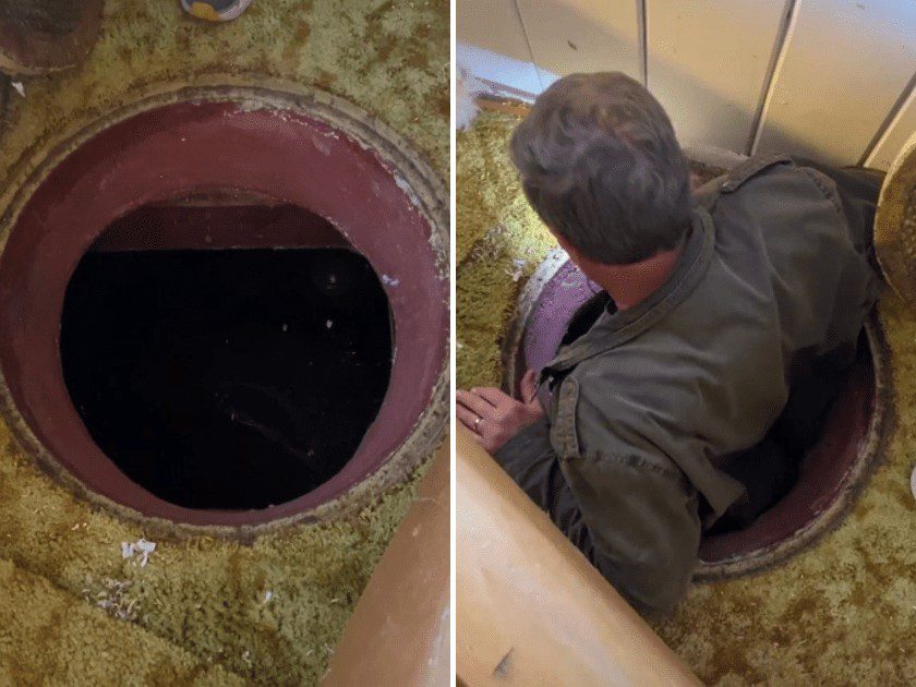 Woman finds manhole in bedroom that has been untouched and forgotten ...