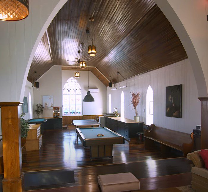 Artist turns abandoned 100-year-old church into majestic home