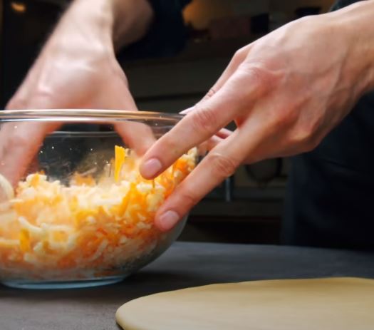 Fold a ball of cheese into dough with spices for the tastiest decadent ...