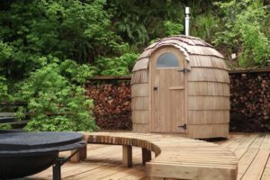 Woman converts a prefab home into a unique fairytale cottage