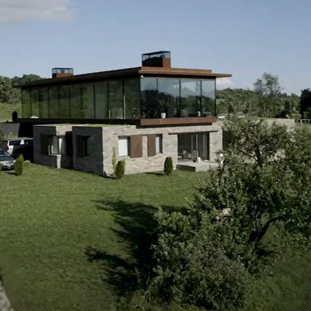 Family gives a peek inside their unique glass house that has the most ...