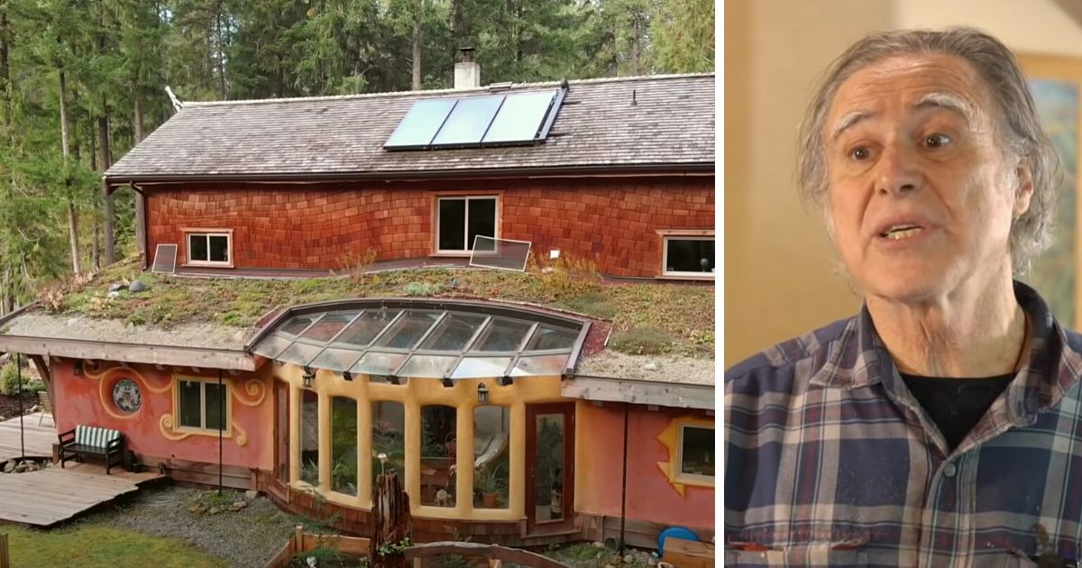 Man hand-builds custom home from completely natural materials