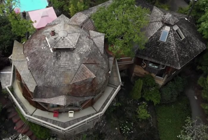 Geodesic dome home built on $18k budget combines wood and windows for ...