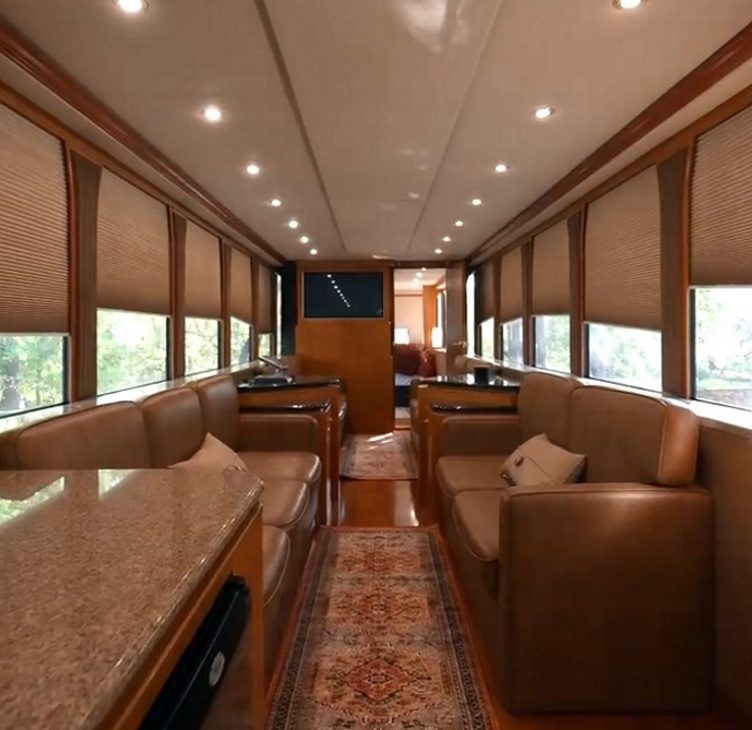 Get an intimate peek inside Will Smith's luxurious $2.5 million 2-story RV
