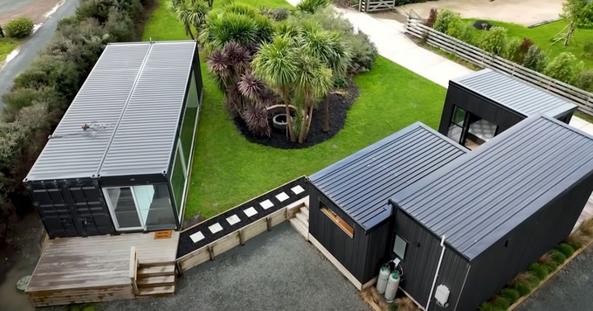 Man combines 3 structures to create 5 bedroom home perfect for extended ...