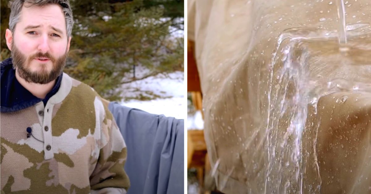 Outdoorsman uses old bedsheets to show easy way to waterproof almost ...