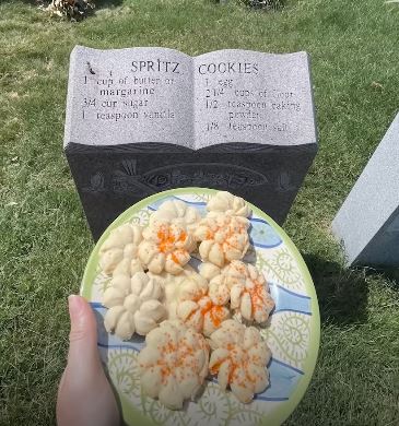 Woman travels to different cemeteries to make recipes she finds on ...