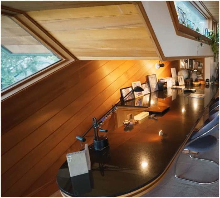 Architect gives tour of his “retro home” in the tree tops and it’s ...