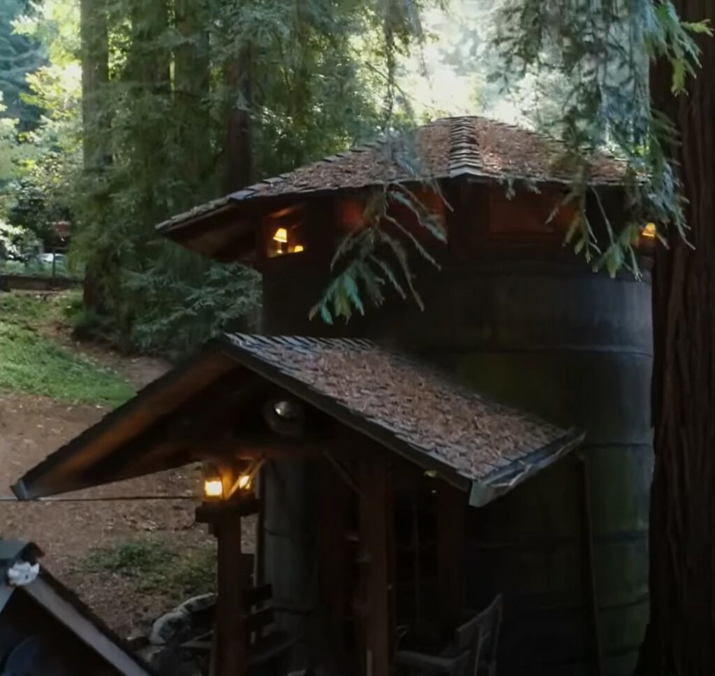 Parents convert giant wine barrel into charming tiny home where ...