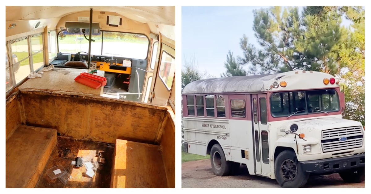 Brothers buy a beat up bus from 1991 and turn it into a luxury home on ...