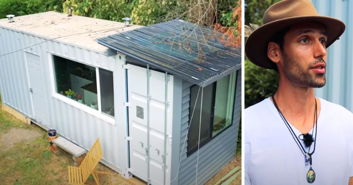 Man shares how he built ‘gorgeous’ home in 20-ft shipping container for ...