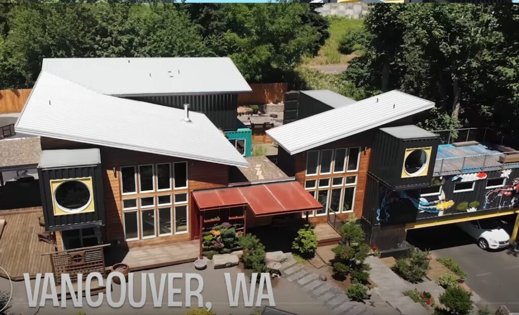 Man builds shipping container home on a bet and ends up creating an ...