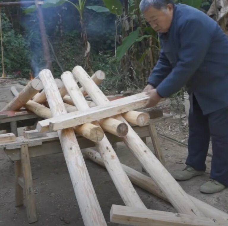 Grandpa gets over 58M views building beautiful wooden bridge with no ...