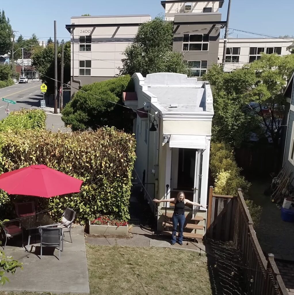 Take a look inside this “pie shaped home” built nearly 100 years ago ...