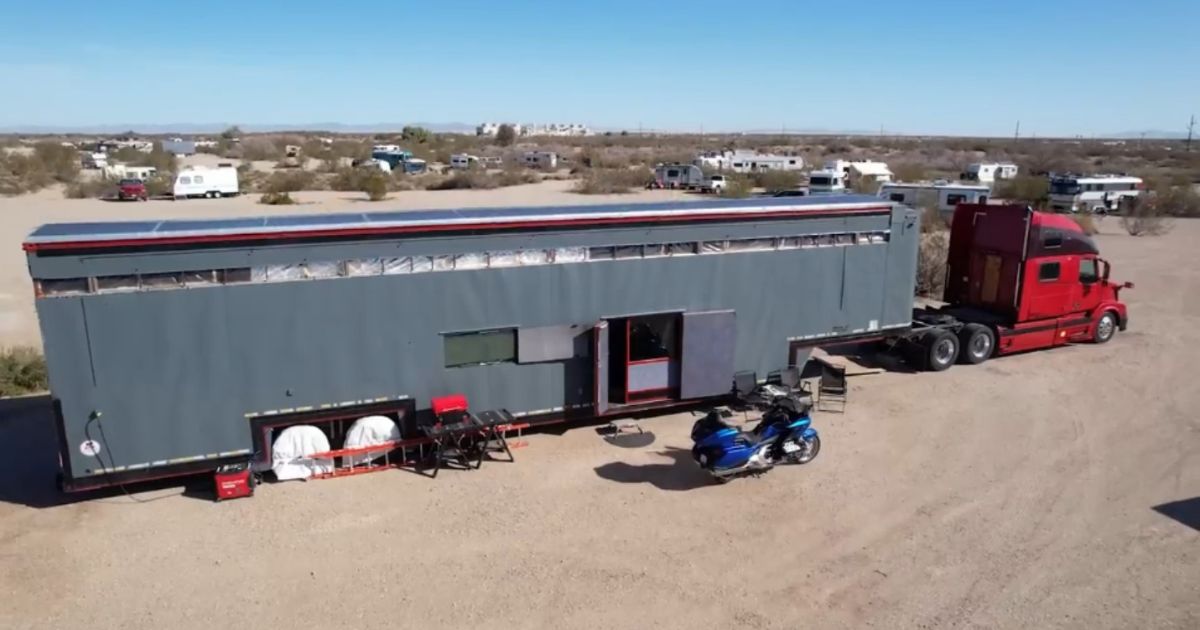 Couple turn their retirement into magnificent lifestyle with semi-truck ...